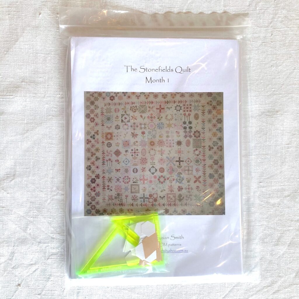 Susan Smith's 'The Stonefields' Quilt Pattern and Template - Pincushion Rye